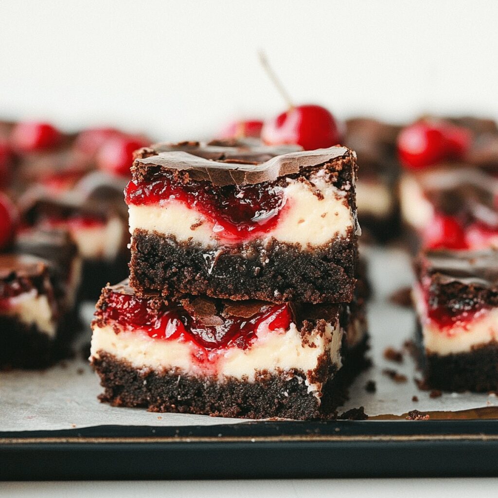 Heavenly Cherry Cheesecake Brownies Recipe: Sweet Decadence - Picture ...