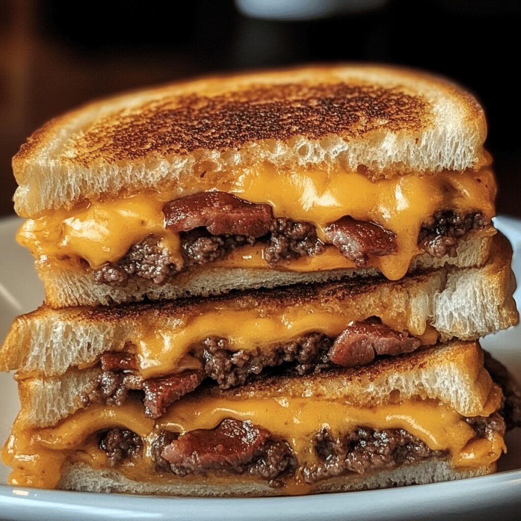 Irresistible Bacon Cheeseburger Grilled Cheese Recipe - Picture Perfect ...
