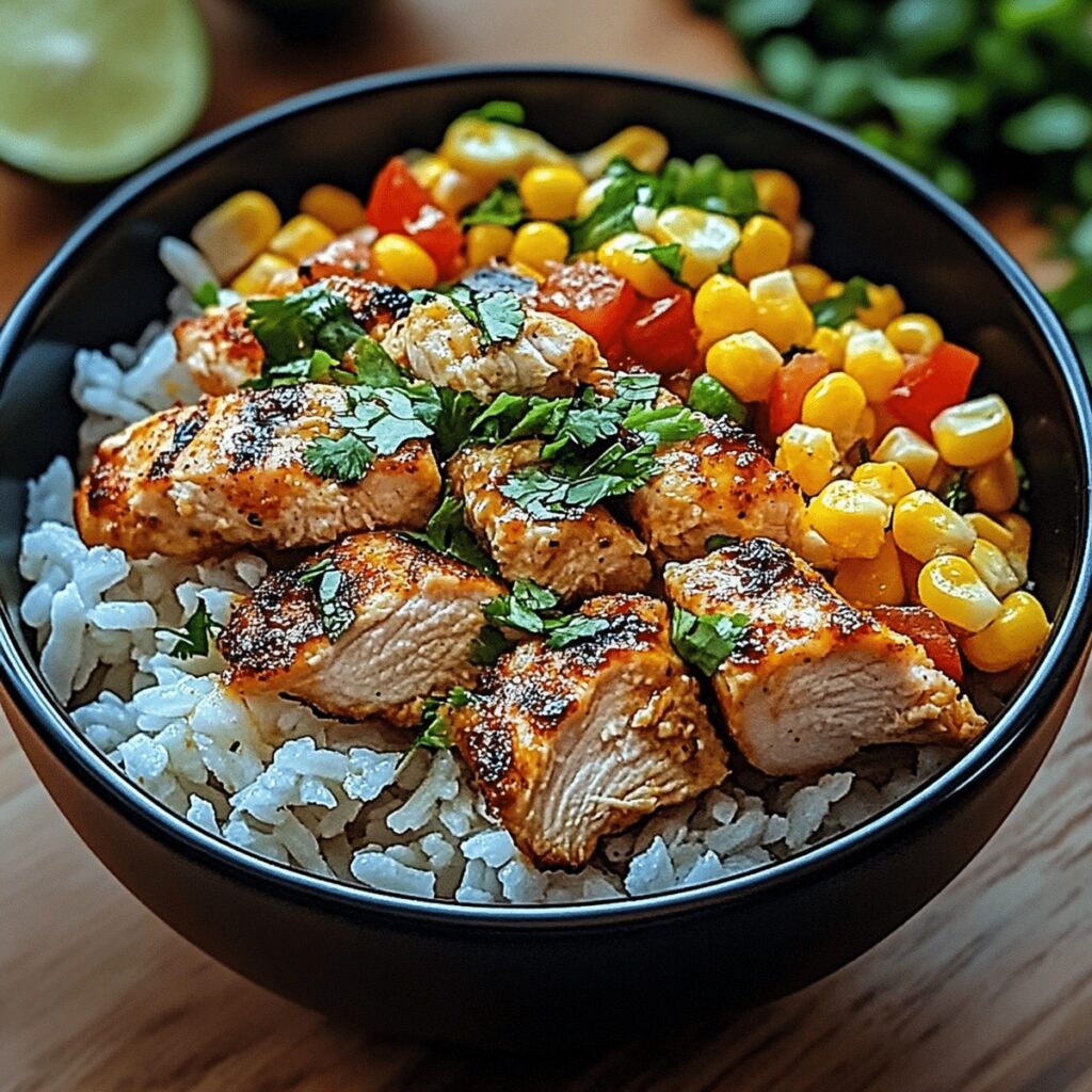 Spicy Mexican Street Corn Chicken Bowl Recipe That Dazzles - Picture ...