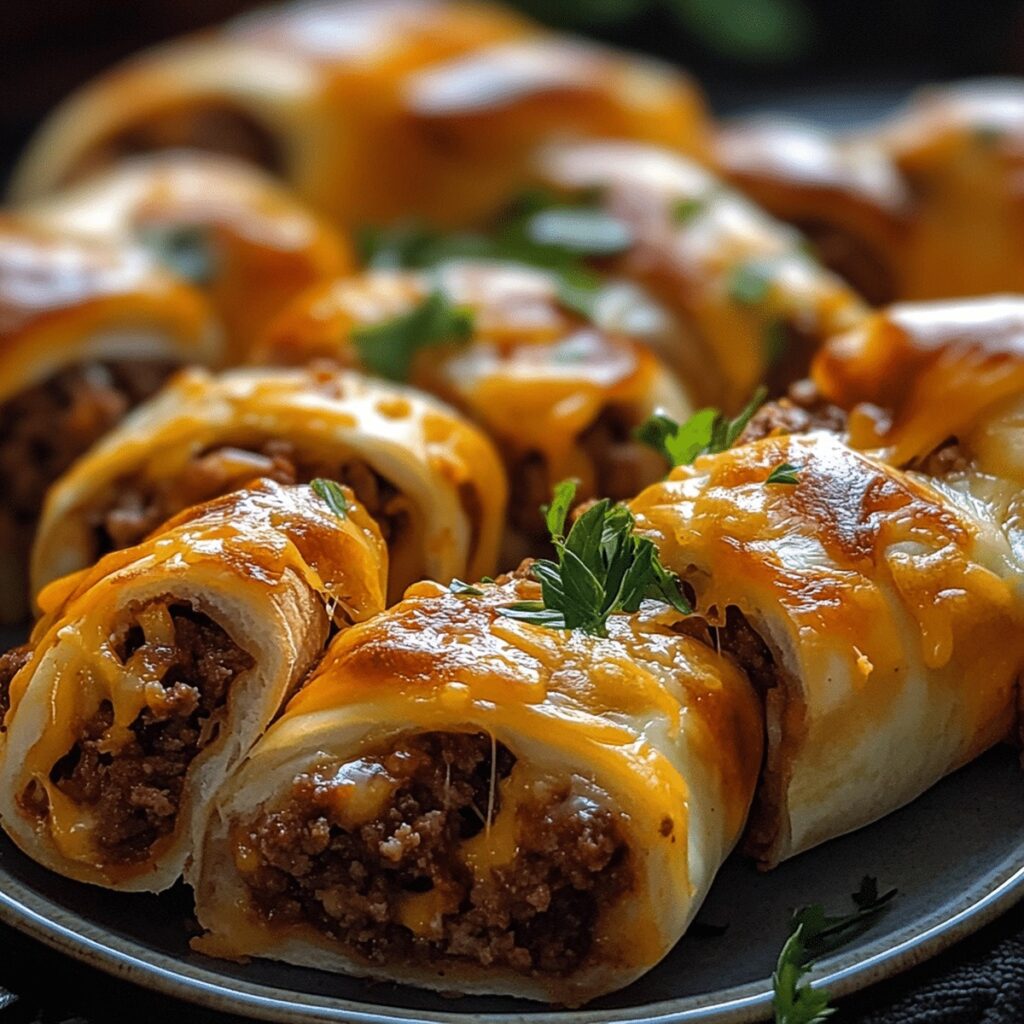 Crunchy Beefy Cheese-Filled Roll-Ups Recipe: Family Favorite! - Picture ...