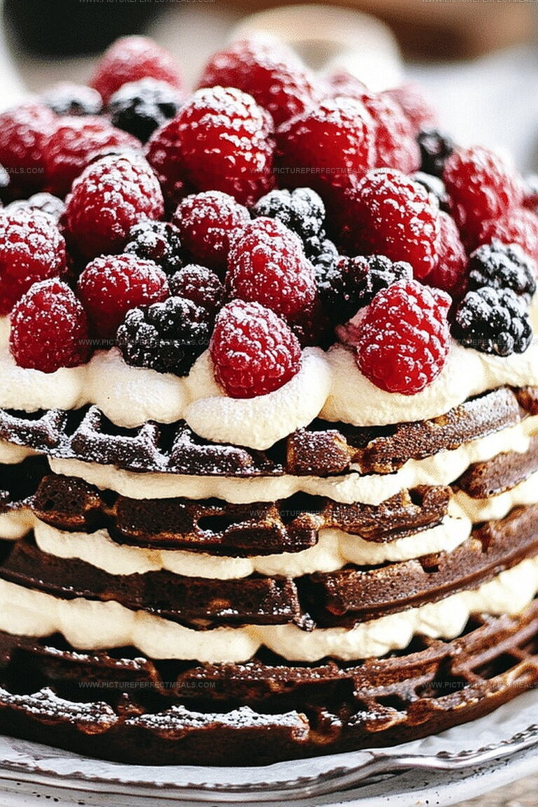 Fluffy Layered Waffle Cake Recipe: A Sweet Breakfast Twist - Picture ...