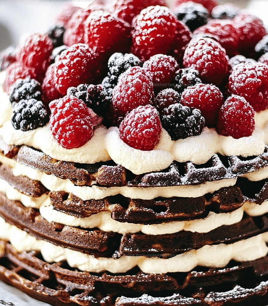 Fluffy Layered Waffle Cake Recipe: A Sweet Breakfast Twist - Picture ...